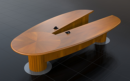 Wilcox Woodworks,Inc. The Director Articulating Conference Table